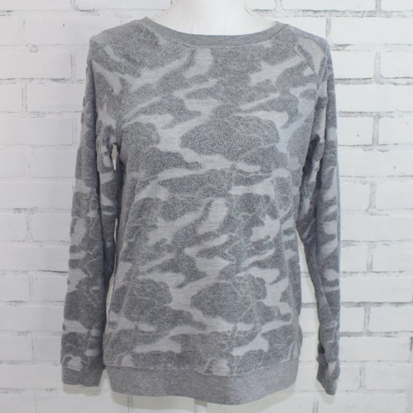 Jessica Simpson | Tops | Jessica Simpson Grey Camo Long Sleeve ...
